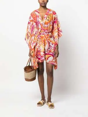 TWINSET Floral-print Belted-waist Dress