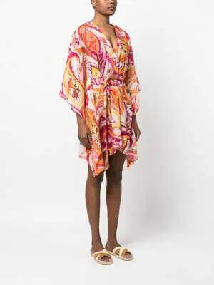 TWINSET Floral-print Belted-waist Dress