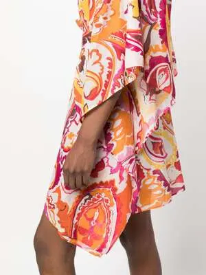 TWINSET Floral-print Belted-waist Dress