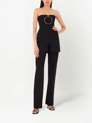 FERRAGAMO Circle-print Fitted Top