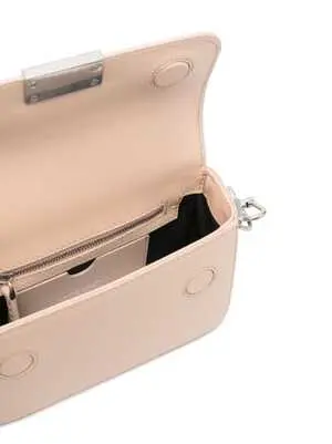 Off-White Binder Clip Leather Shoulder Bag - Neutrals
