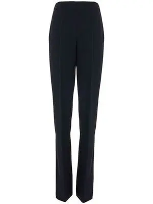 FERRAGAMO Straight-leg Pleated Trousers - Black
