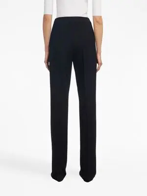FERRAGAMO Straight-leg Pleated Trousers - Black