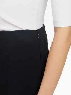 FERRAGAMO Straight-leg Pleated Trousers - Black