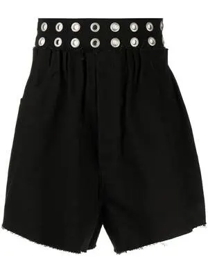 Raf Simons Eyelet-detail Denim Shorts