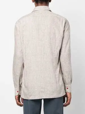 Kiton Long-sleeve Striped Shirt