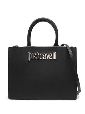 Roberto Cavalli Logo Plaque Tote Bag