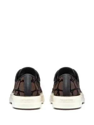 Valentino Garavani Toile Iconographe Totaloop Sneakers - Brown