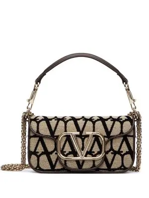 Valentino Garavani Small Lòco Toile Iconographe Shoulder Bag