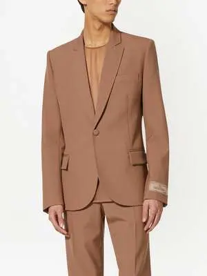 Valentino Garavani Logo-patch Single-breasted Blazer