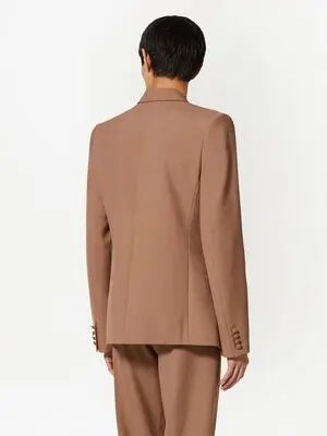 Valentino Garavani Logo-patch Single-breasted Blazer