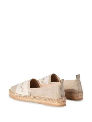 Off-White Bookish Canvas Espadrilles - Neutrals