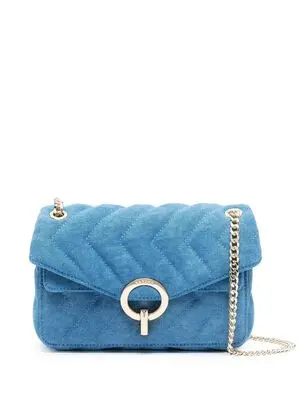 Sandro Quilted Shoulder Bag - Blue