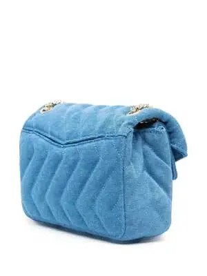 Sandro Quilted Shoulder Bag - Blue