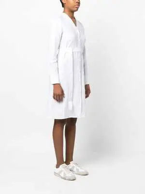 Calvin Klein Long-sleeve Belted Dress
