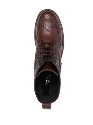 Moma Brogue-detail Ankle Boots