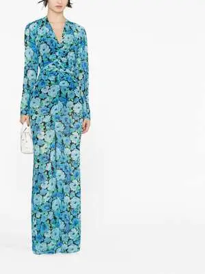 ROTATE BY BIRGER CHRISTENSEN Floral-print Maxi Dress