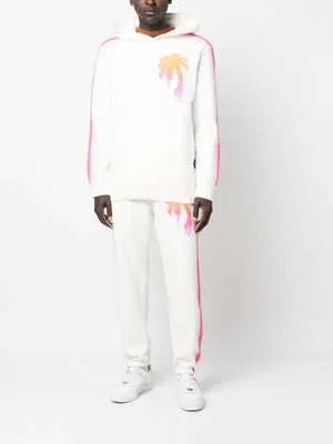 Palm Angels Sprayed Palm Cotton Track Pants