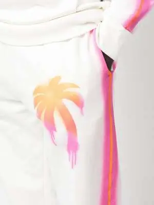 Palm Angels Sprayed Palm Cotton Track Pants