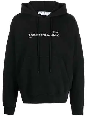 Off-White Slogan-print Drawstring Hoodie