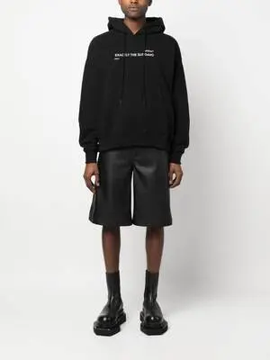 Off-White Slogan-print Drawstring Hoodie