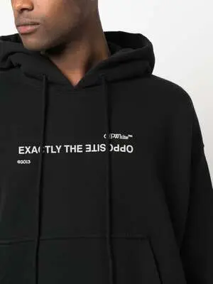 Off-White Slogan-print Drawstring Hoodie
