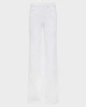 L & APOS;AGENCE L'agence Clayton High-rise Wide-leg Jeans - Blanc