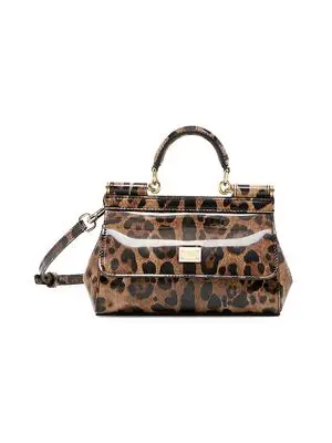 Dolce & Gabbana Dolce & Gabbana Small Top Handle Bag - Leopard