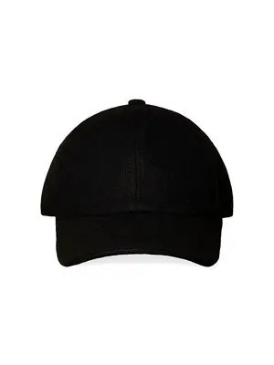 Eton Men's Wool Baseball Cap - Black  - Black
