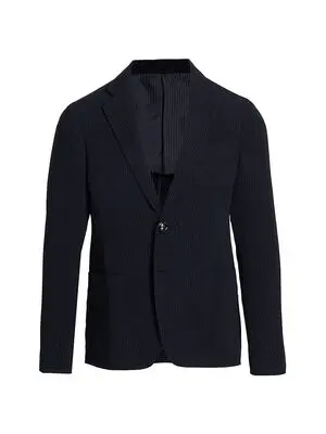 Giorgio Armani Upton Seersucker Jacket Navy