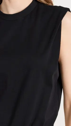 Ambitionist Muscle Tee Thong Bodysuit - Black