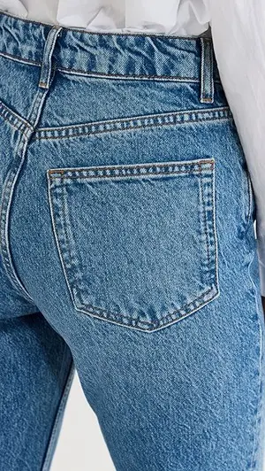 REFORMATION Cynthia High Rise Straight Cropped Jeans