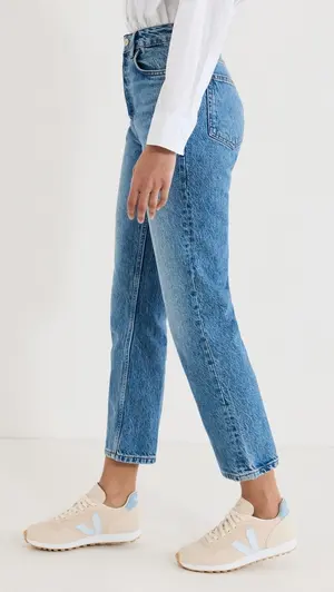 REFORMATION Cynthia High Rise Straight Cropped Jeans