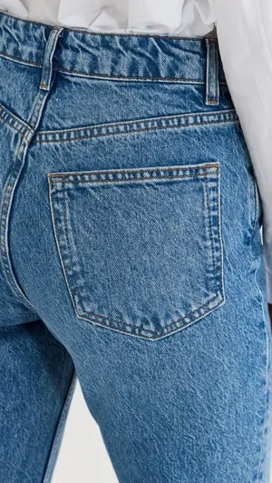REFORMATION Cynthia High Rise Straight Cropped Jeans