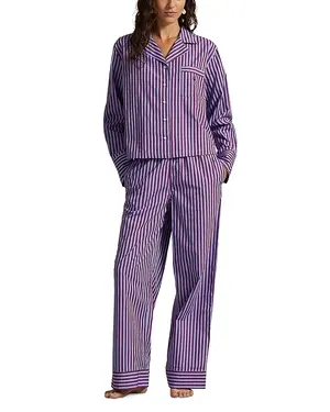 Polo Ralph Lauren Bailey Striped Pajama Set - Raspberry Radiance