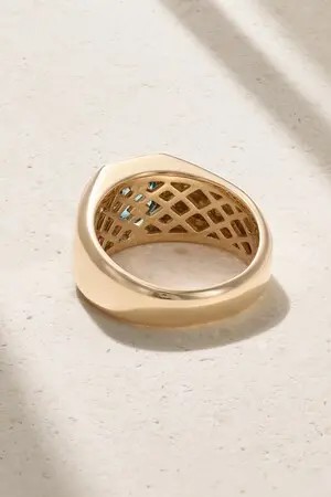 42 SUNS 14-karat Topaz Band Ring