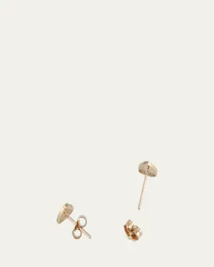JENNIFER MEYER 18k Plain Heart Stud Earrings