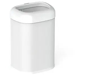 NINE STARS White Stainless-steel 21 Gallon Open Top Trash Can - One-color