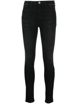 Emporio Armani Black Wash Jeans For Women