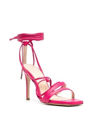 P.a.r.o.s.h Leather Ankle-tie Sandals