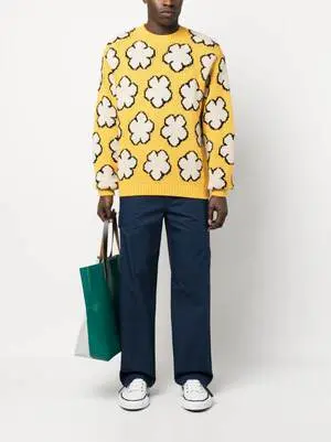 Kenzo Straight-leg Cargo Trousers - Blue