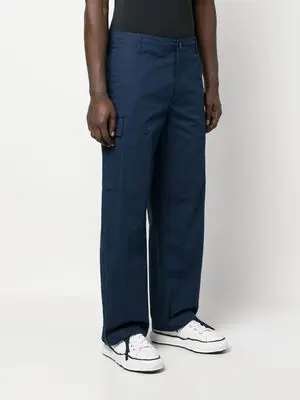 Kenzo Straight-leg Cargo Trousers - Blue