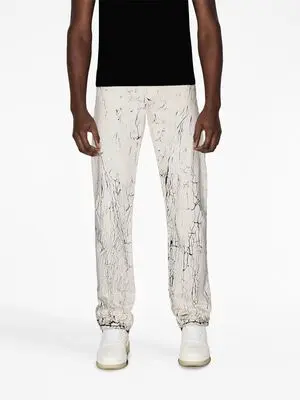Amiri Mud Crack Straight-leg Jeans