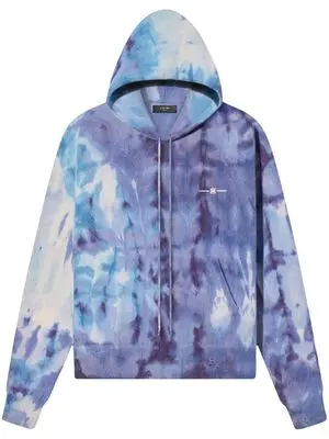 Amiri Tie-dye Cashmere Hoodie - Purple