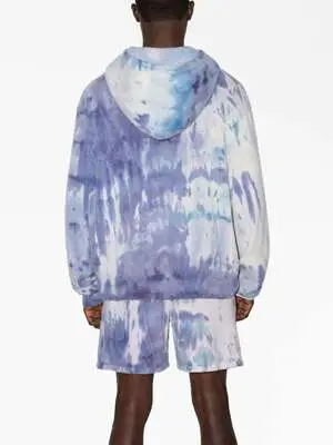 Amiri Tie-dye Cashmere Hoodie - Purple