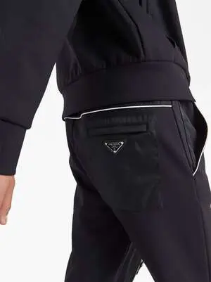 Prada Sweatpants With Re-nylon Details - Black