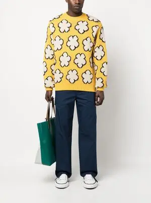 Kenzo Boke Flower Cotton Jumper - Yellow