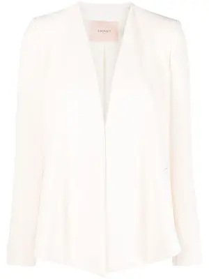 TWINSET Open-front Crêpe Cady Blazer