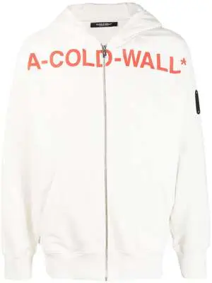 A-COLD-WALL* Logo-print Hoodie - White
