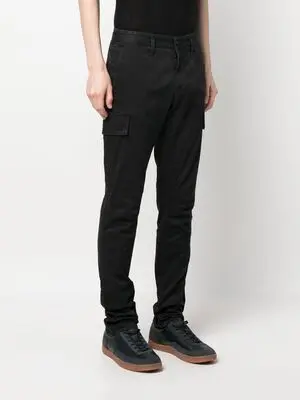 Stone Island Stretch-cotton Tapered-leg Trousers
